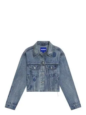Hugo Relaxed-fit Denim Jacket - Blue