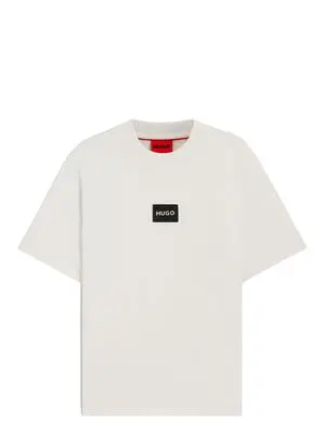 Hugo Tortoise-logo T-shirt In Cotton Jersey White