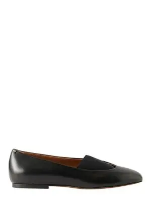 JIL SANDER Leather Ballet Flats - Black