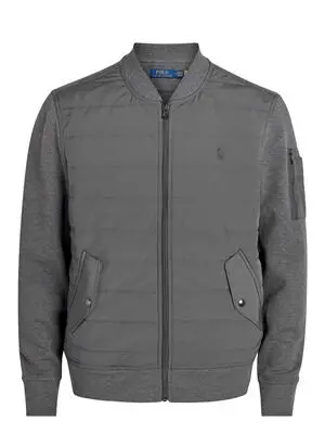 Polo Ralph Lauren Quilted Shell And Cotton-blend Jacket - Grey