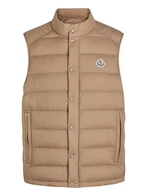 Moncler Barthe Quilted Shell Gilet - Tan