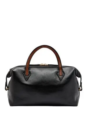 METIER Vérité City Small Leather Top Handle Bag - Black