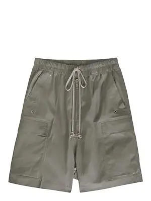 Rick Owens Stretch-cotton Poplin Cargo Shorts - Dark Brown