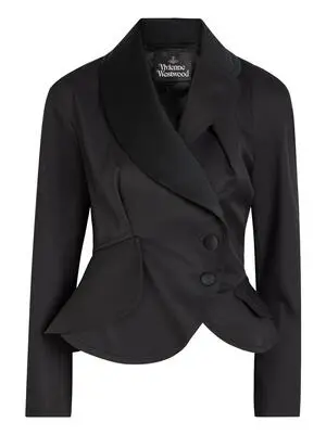 VIVIENNE WESTWOOD Stormy Wool Wrap Jacket - Black