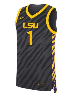 Nike Lsu Replica Dri-fit College Basketball Jersey - Grey