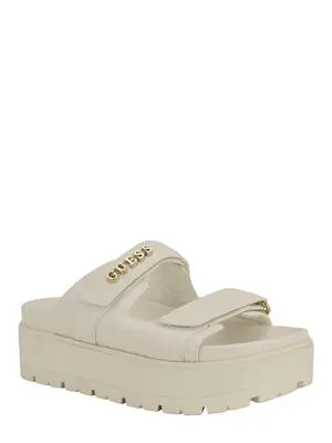 Guess Faxon Platform Slide Sandal - Ivory 150