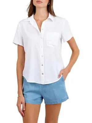 Bella Dahl Short Sleeve Shirt - White