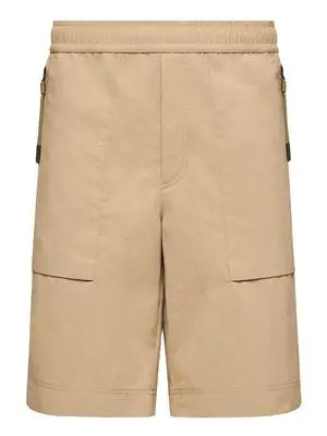 Moncler Technical Froissé Shorts - Beige