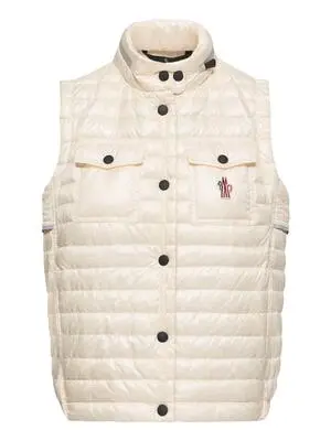 Moncler Gumiane Hooded Down Vest - White