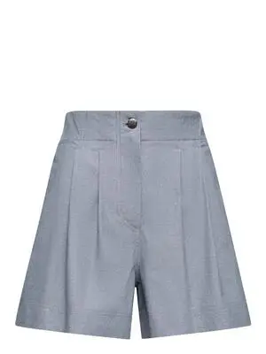 Moncler Chambray Trekking Shorts - Blue