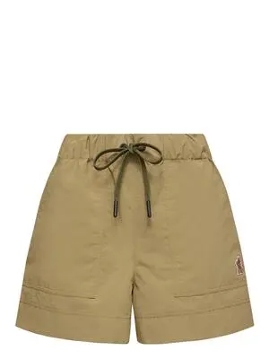 Moncler Technical Froissé Shorts - Green