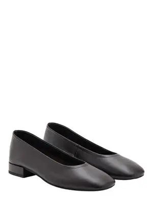 Mango Square Toe Pump - Chocolate