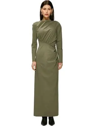 DASKA Ruched Ruchi Dress Olive