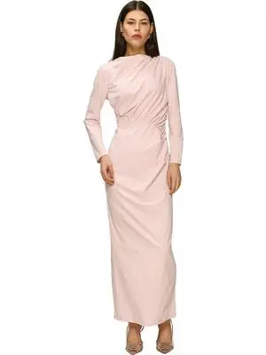 DASKA Ruched Ruchi Dress - Pink