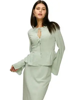 DASKA Lina Blouse - Sage