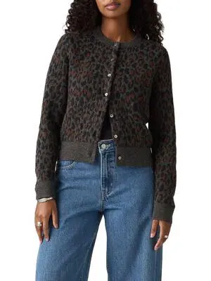 LEVI'S Tara Leopard Cardigan