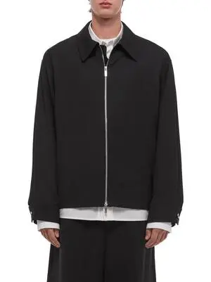 Helmut Lang Wool Gabardine Jacket - Black