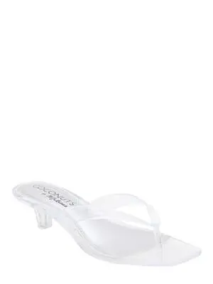 Matisse Margo Kitten Heel Flip Flop - Clear