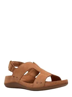 Clarks Cecily Sun Slingback Sandal - Tan Nubuck