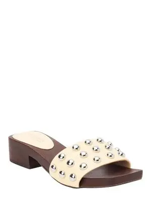 Matisse Fiora Studded Slide Sandal - Butter