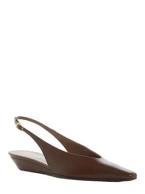 GIUSEPPE ZANOTTI Virginia Wedge Slingback Pumps - Hot Brown