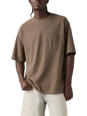 LEVI'S Short Sleeve Workwear Pocket T-shirt - Stone Fudge