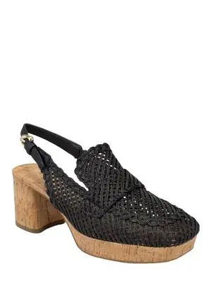Aerosoles Santina Raffia Slingback Pumps - Black
