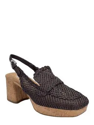 Aerosoles Santina Raffia Slingback Pumps - Dark Brown