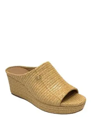 Aerosoles Cafe Woven Wedge Sandal - Natural
