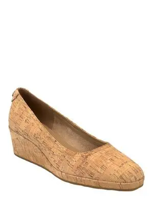 Aerosoles Wedge Pump With Cushioned Support - Natural