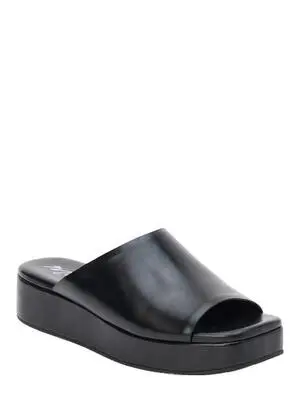 Matisse Lido Platform Wedge Slide Sandal - Black
