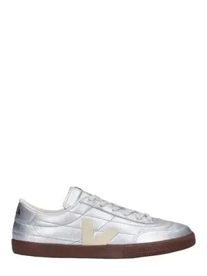 VEJA Panenka Leather Sneakers - Silver