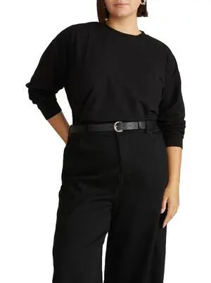 Universal Standard Drop Shoulder T-shirt - Black