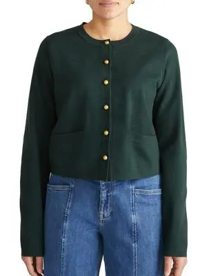 Universal Standard Gabrielle Cardigan - Scarab Green