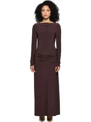 DASKA Bo Maxi Dress - Brown
