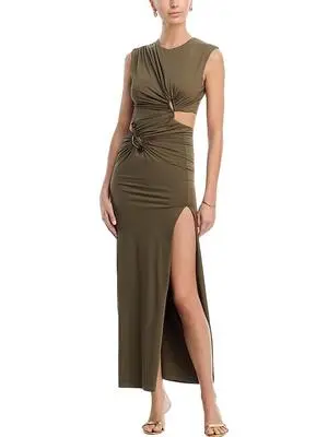 Bardot Felix Cutout Maxi Dress - Khaki