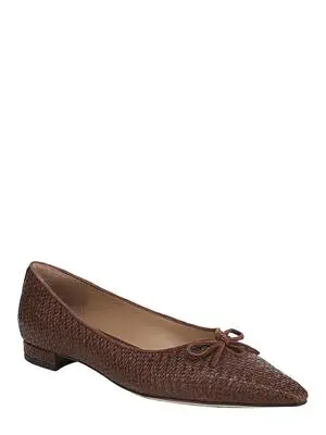 Sam Edelman Esmira 2 Pointed Toe Ballet Flats - Bourbon