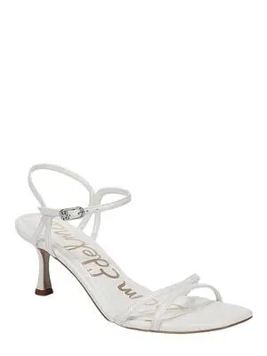 Sam Edelman Presley Heel Sandals - Bright White