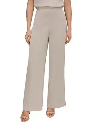 Donna Karan New York Mid-rise Wide Leg Pants - Tuscan Grey