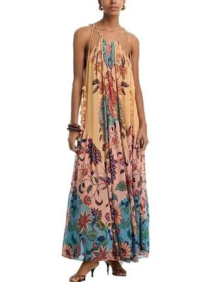 Farm Rio Delhi Mix Maxi Dress - Boho Floral