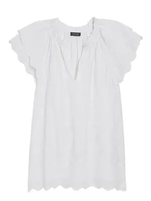 Vineyard Vines Adare Eyelet Top - White
