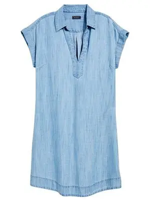 Vineyard Vines Margo Chambray Shirt Dress - Light
