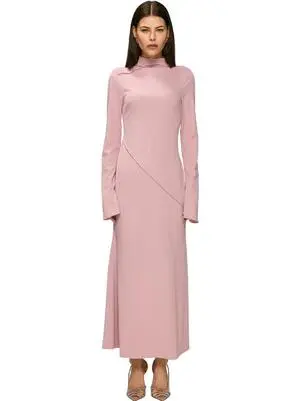 DASKA Jersey Maxi Dress - Pink