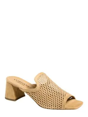 Cordani Inez Suede Slide Sandal - Camel Suede
