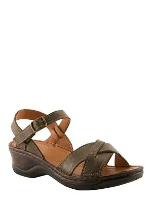 SPRING STEP SHOES Amareza Ankle Strap Sandal - Olive Green