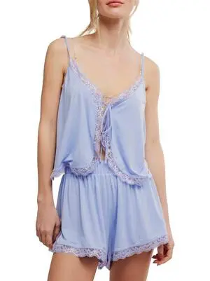 Free People Sleepless Camisole & Shorts Set - Baby Lavender