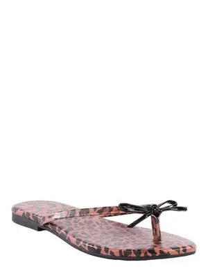 Seychelles Wish List -patterned Flip-flops - Leopard