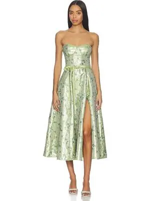 V. CHAPMAN Vanessa Dress - Peridot Cheverny Brocade