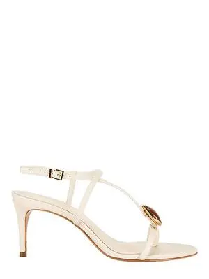Schutz Azure Mid Embellished Sandal - Sugar White
