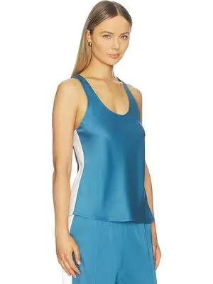 Simkhai Kamari U Neck Tank - Washed Indigo Multi